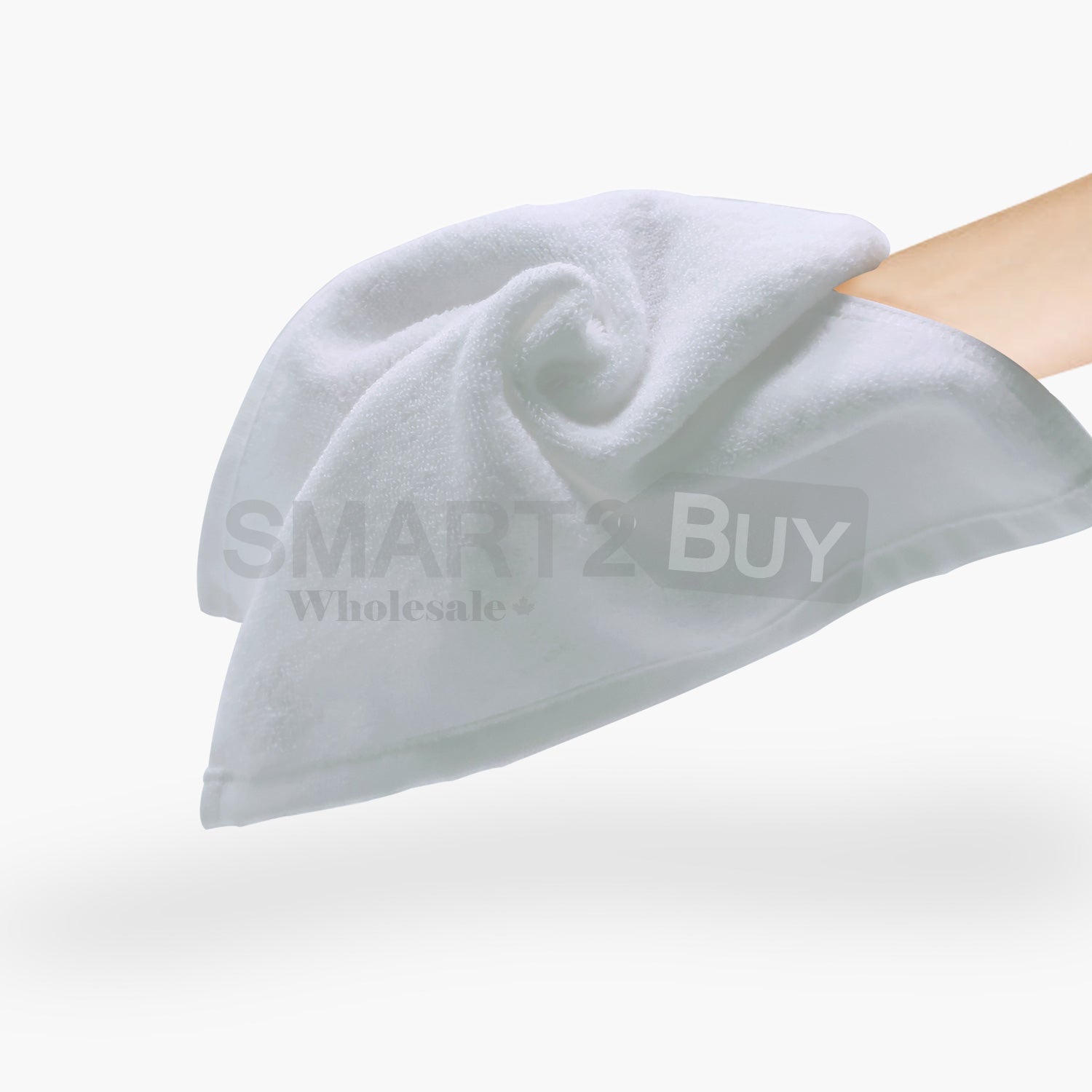 10Pcs Package Standard White Face Towel, 100% Cotton, 12x12, GSM400, 0 ...